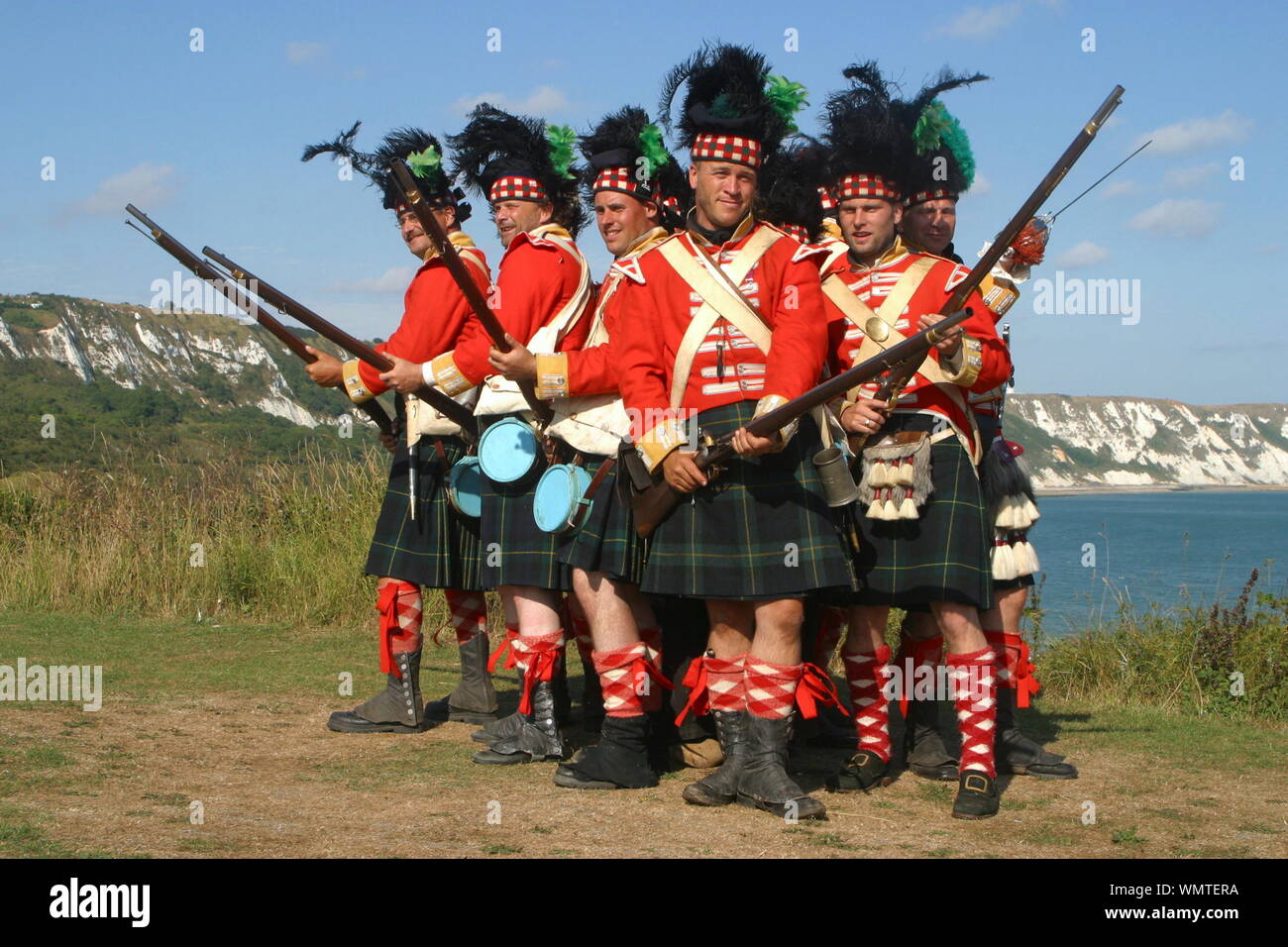 A spectacular re-enactment of the Battle of Waterloo near Folkestone ...