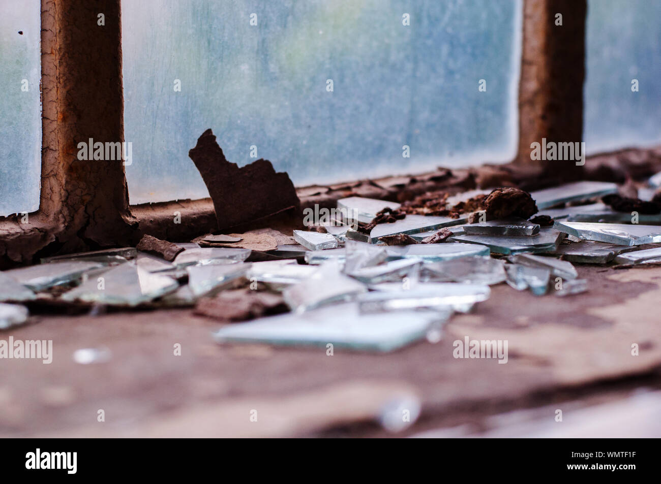 Broken Glass On Window Sill High Resolution Stock Photography and ...