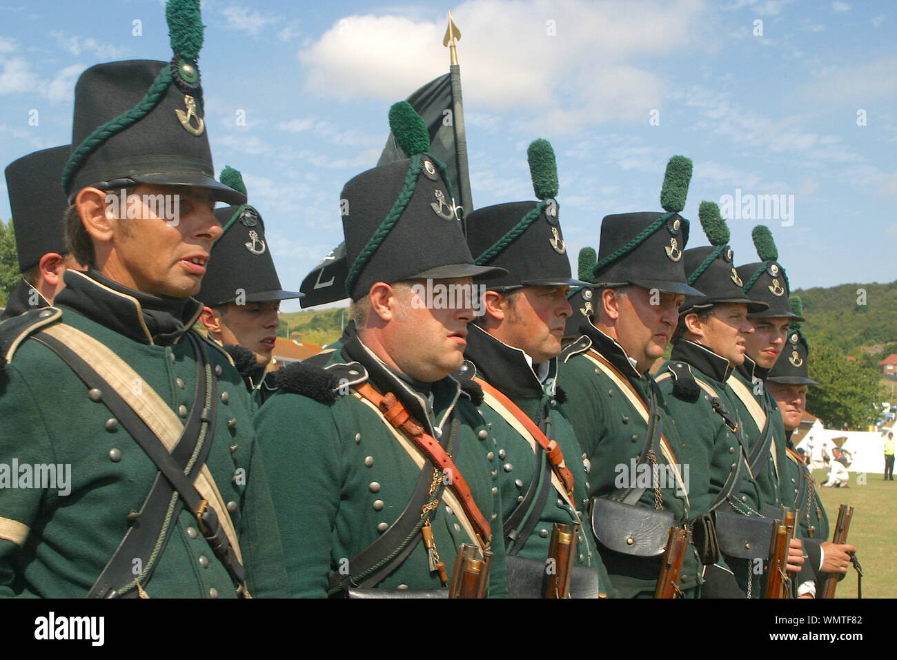 A spectacular re-enactment of the Battle of Waterloo near Folkestone ...