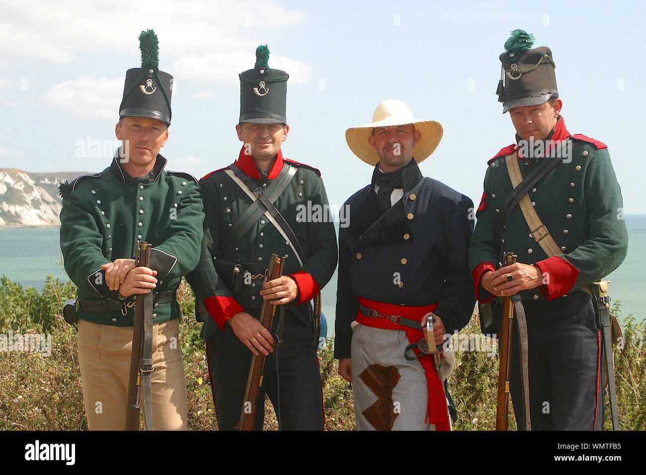 A spectacular re-enactment of the Battle of Waterloo near Folkestone ...