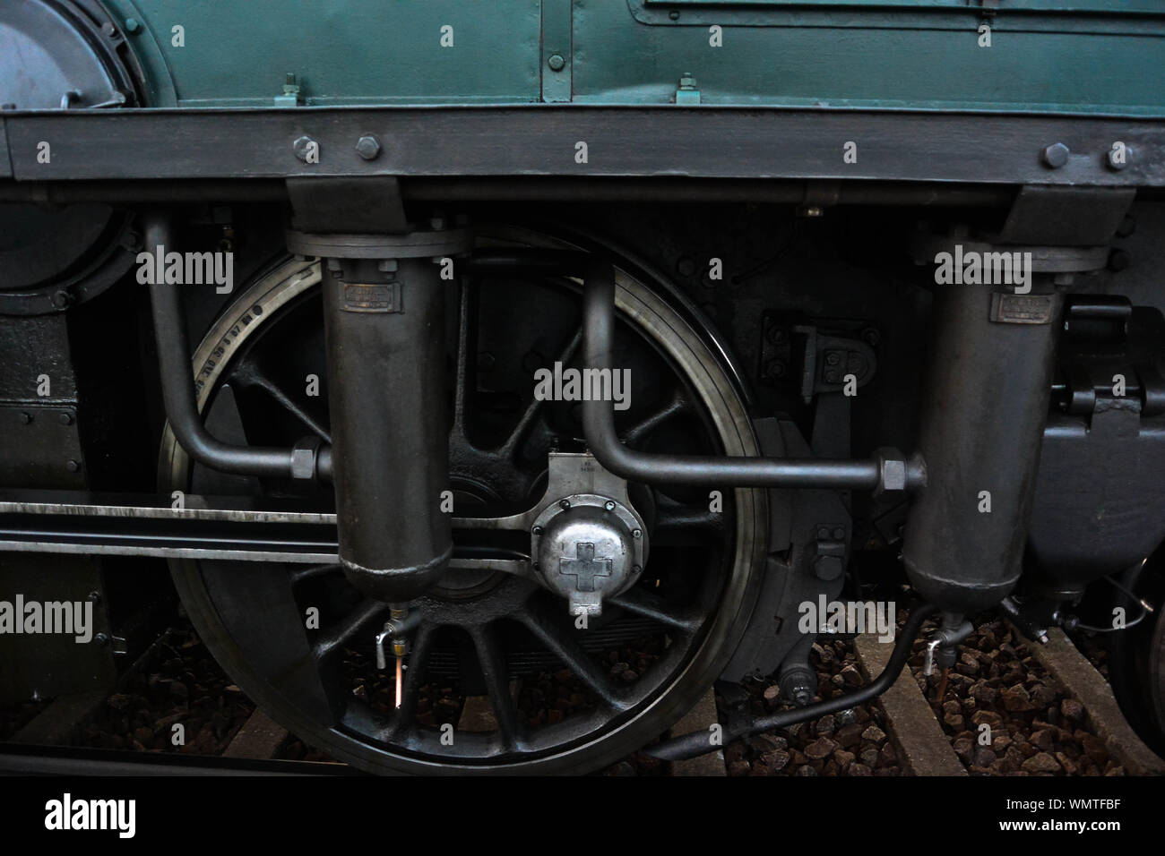 Train on wheel hi-res stock photography and images - Alamy