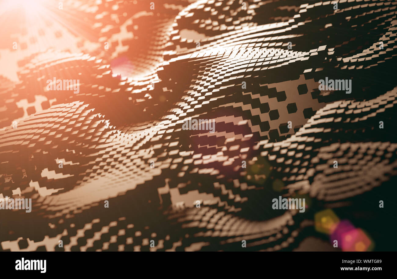 Science and technology backdrop.Polygonal pattern.Futuristic 3d ...