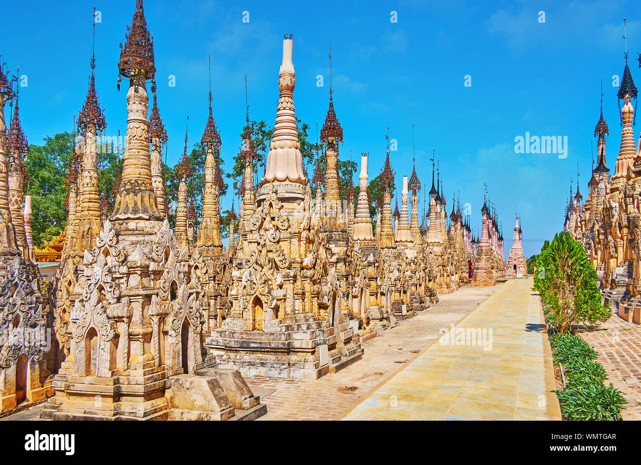 The ancient Burmese Buddhist site of Kakku Pagodas is one of the most ...