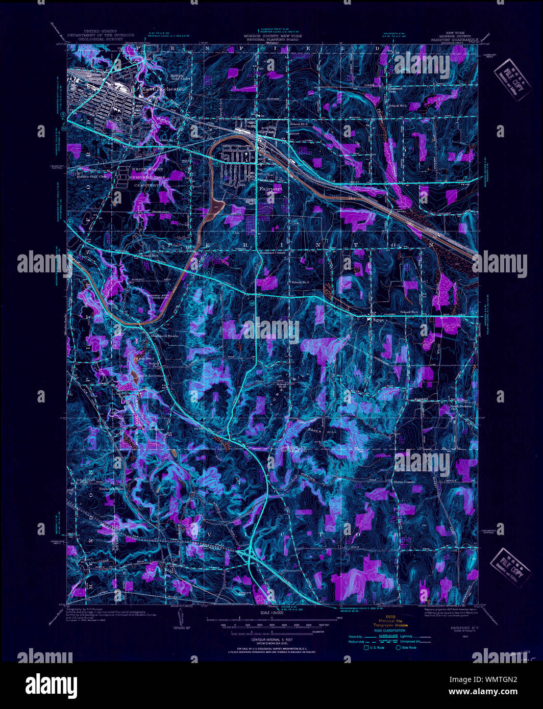 Map of fairport hi-res stock photography and images - Alamy