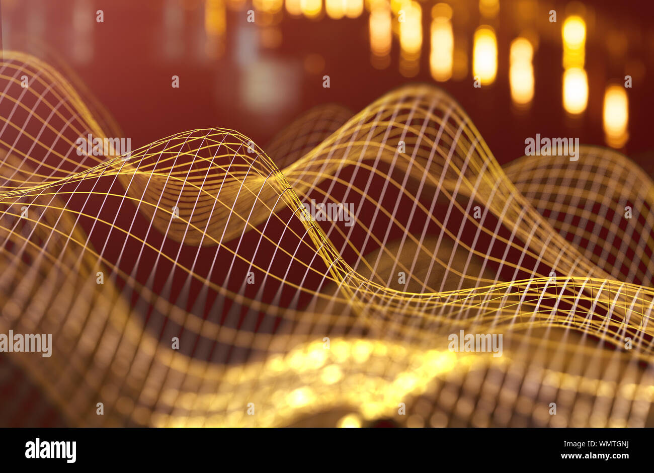 Abstract background of technology and science.Mesh or net with lines ...