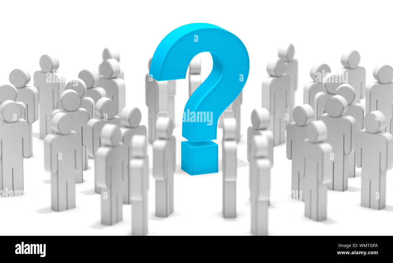 Blue question mark hi-res stock photography and images - Alamy