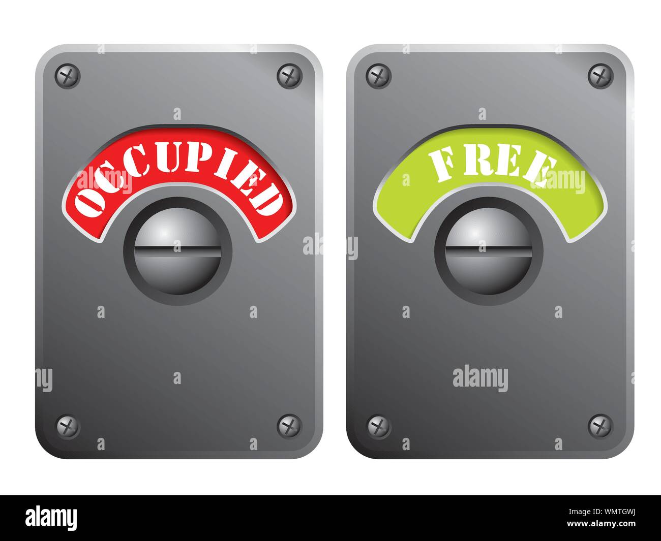 Occupied and free signs Stock Vector Image & Art - Alamy