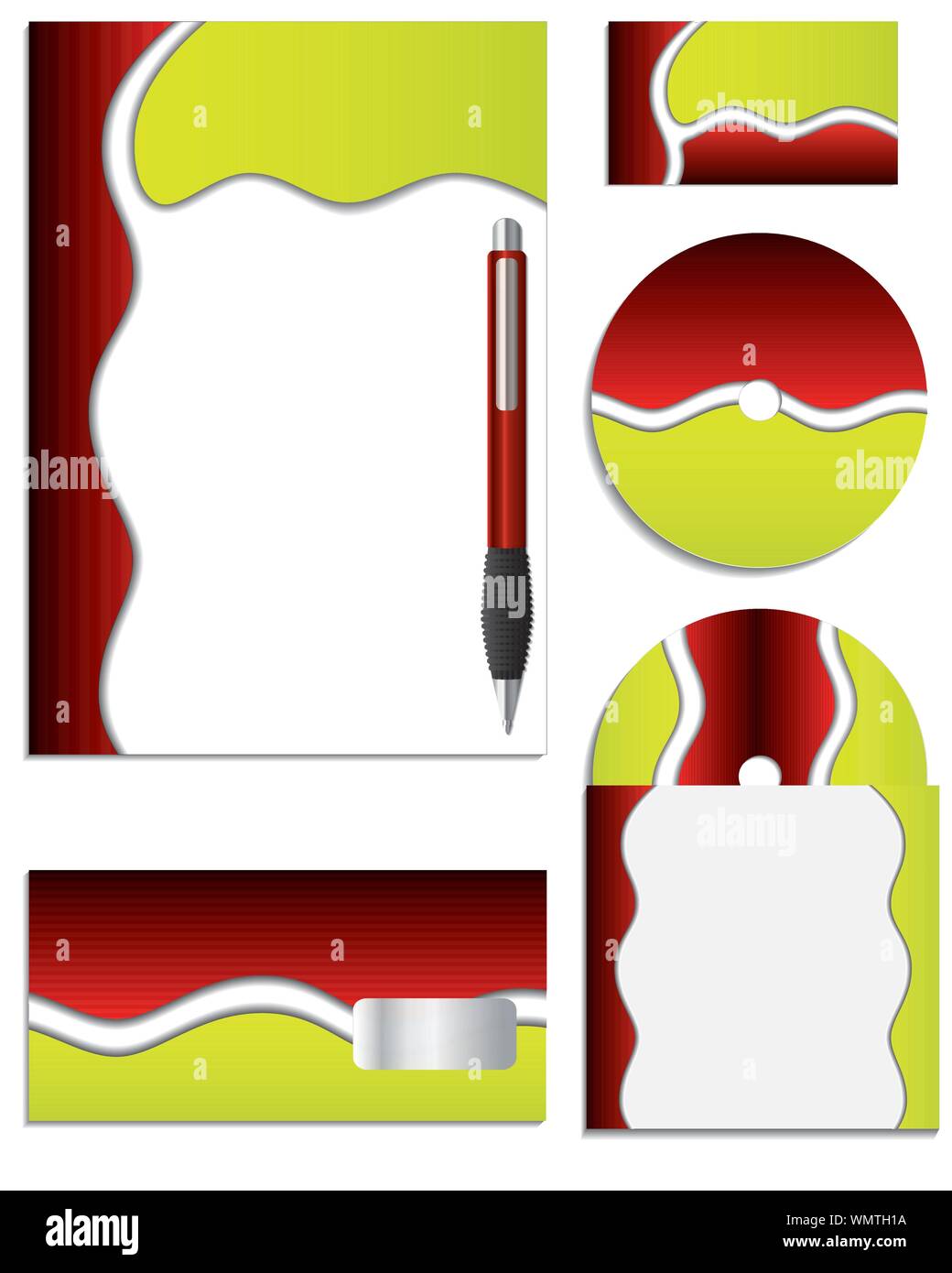 Red & Green Company vector set Stock Vector Image & Art - Alamy