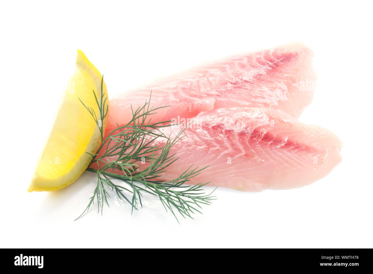 Red Snapper Fillets Isolated On White Stock Photo - Alamy