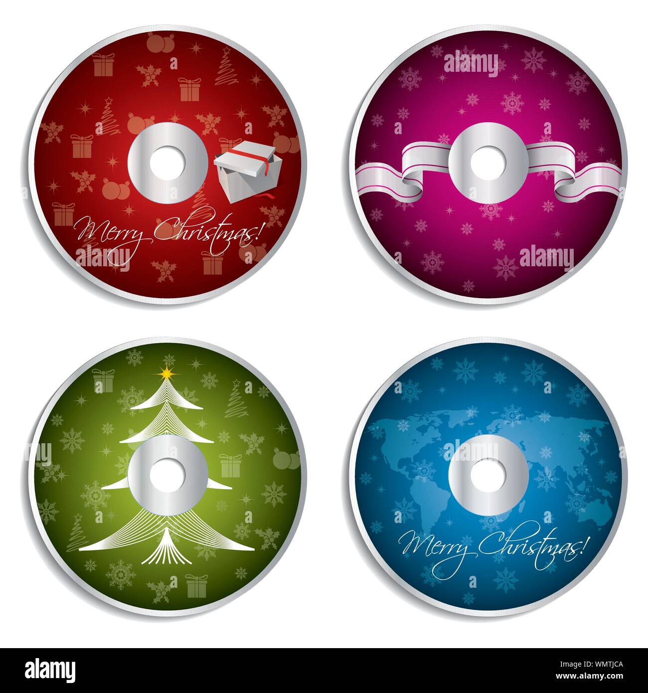Christmas cd design set Stock Vector Image & Art - Alamy