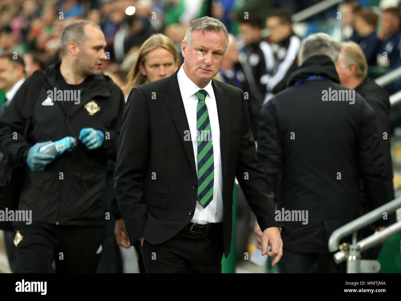 Northern Ireland manager Michael O'Neill during the International ...