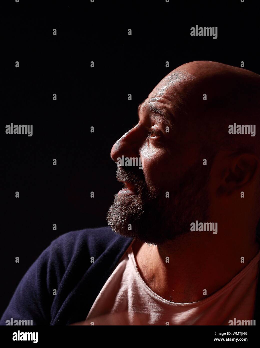 Bald black man hi-res stock photography and images - Alamy