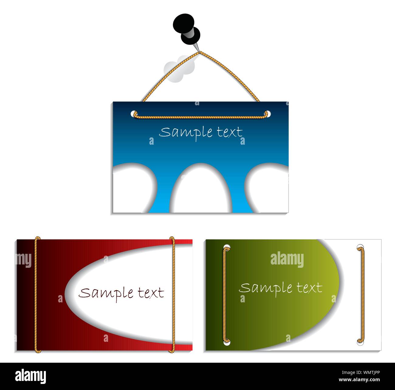 Tack of blank business cards hi-res stock photography and images - Alamy