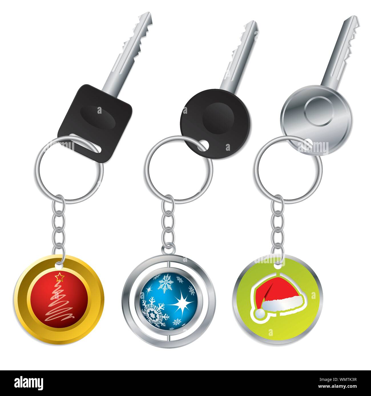 Silver metal christmas tree Stock Vector Images - Alamy