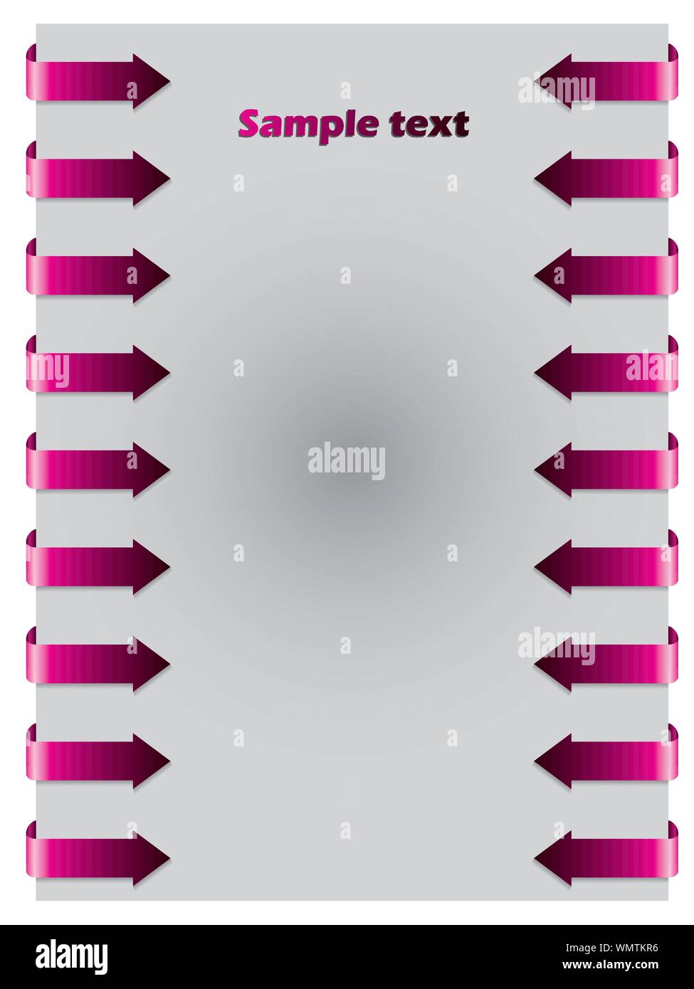 Pink arrows form both side Stock Vector Image & Art - Alamy