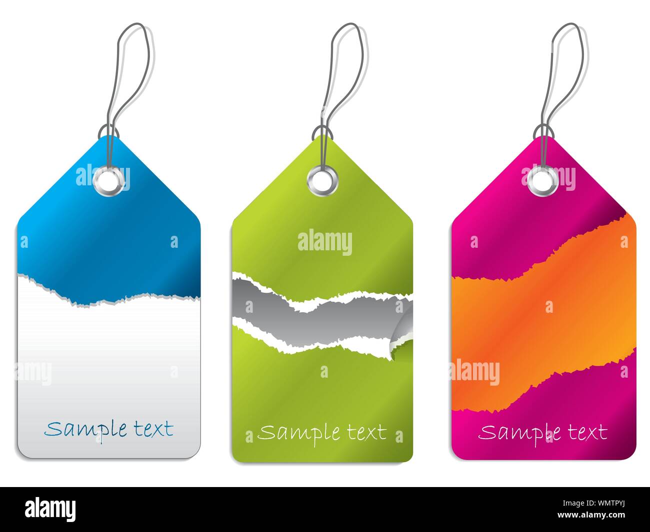 Label set with rip effect Stock Vector Image & Art - Alamy
