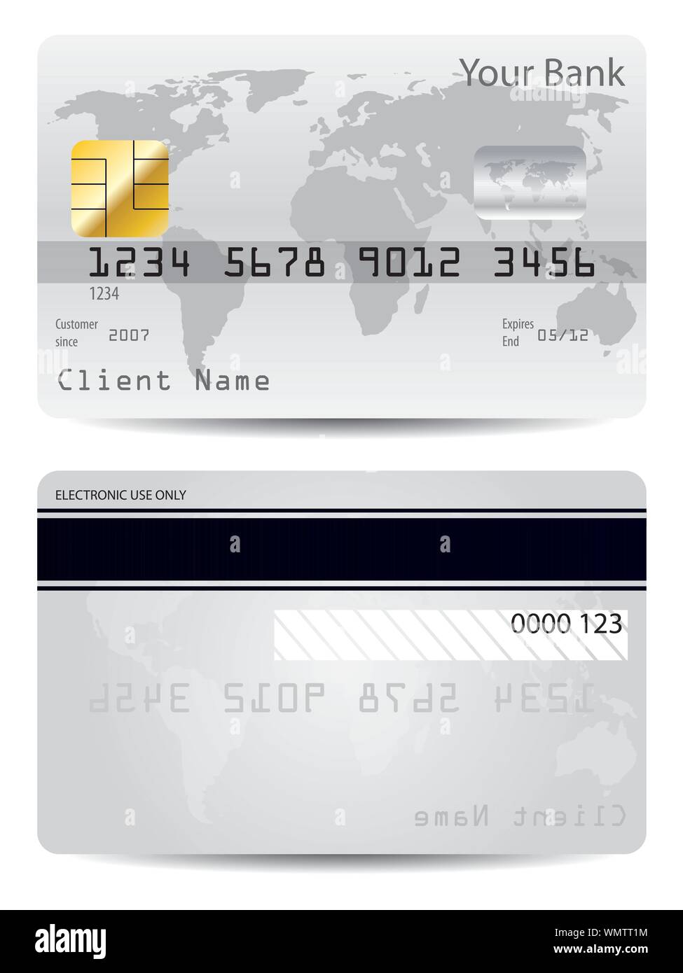 Gray credit card Stock Vector Image & Art - Alamy