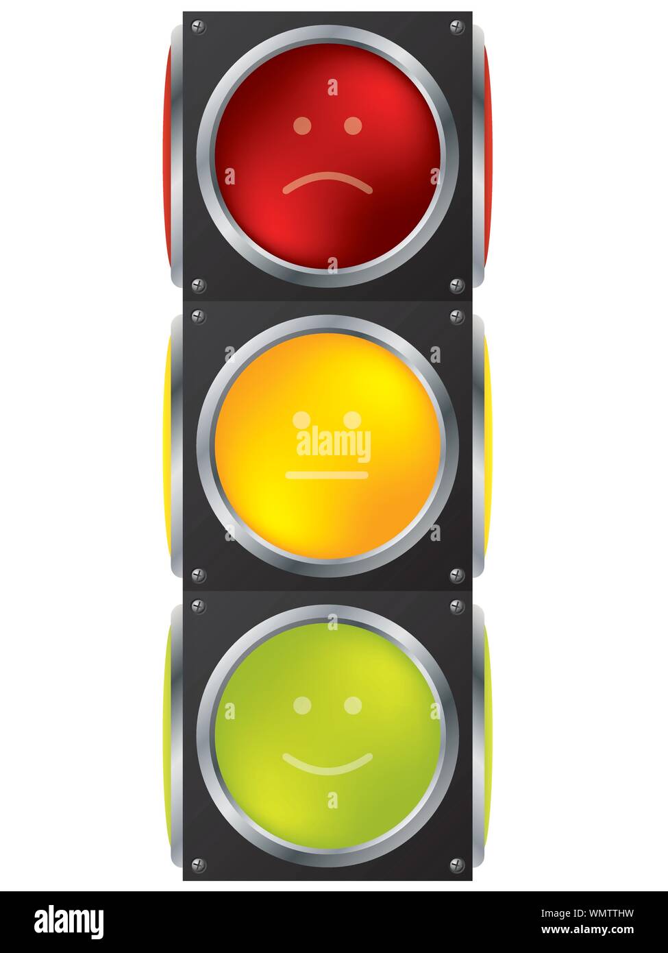 Smiley traffic light design Stock Vector Image & Art - Alamy