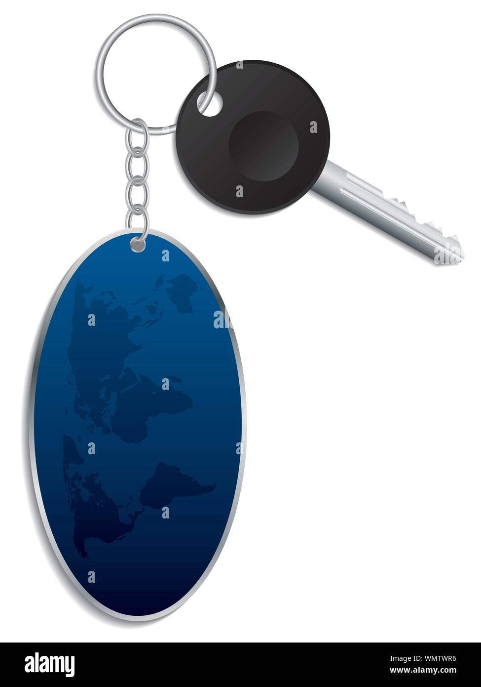 World map keyholder with key Stock Vector Image & Art - Alamy