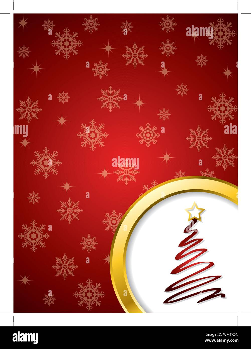 Christmas card design in red Stock Vector Image & Art - Alamy