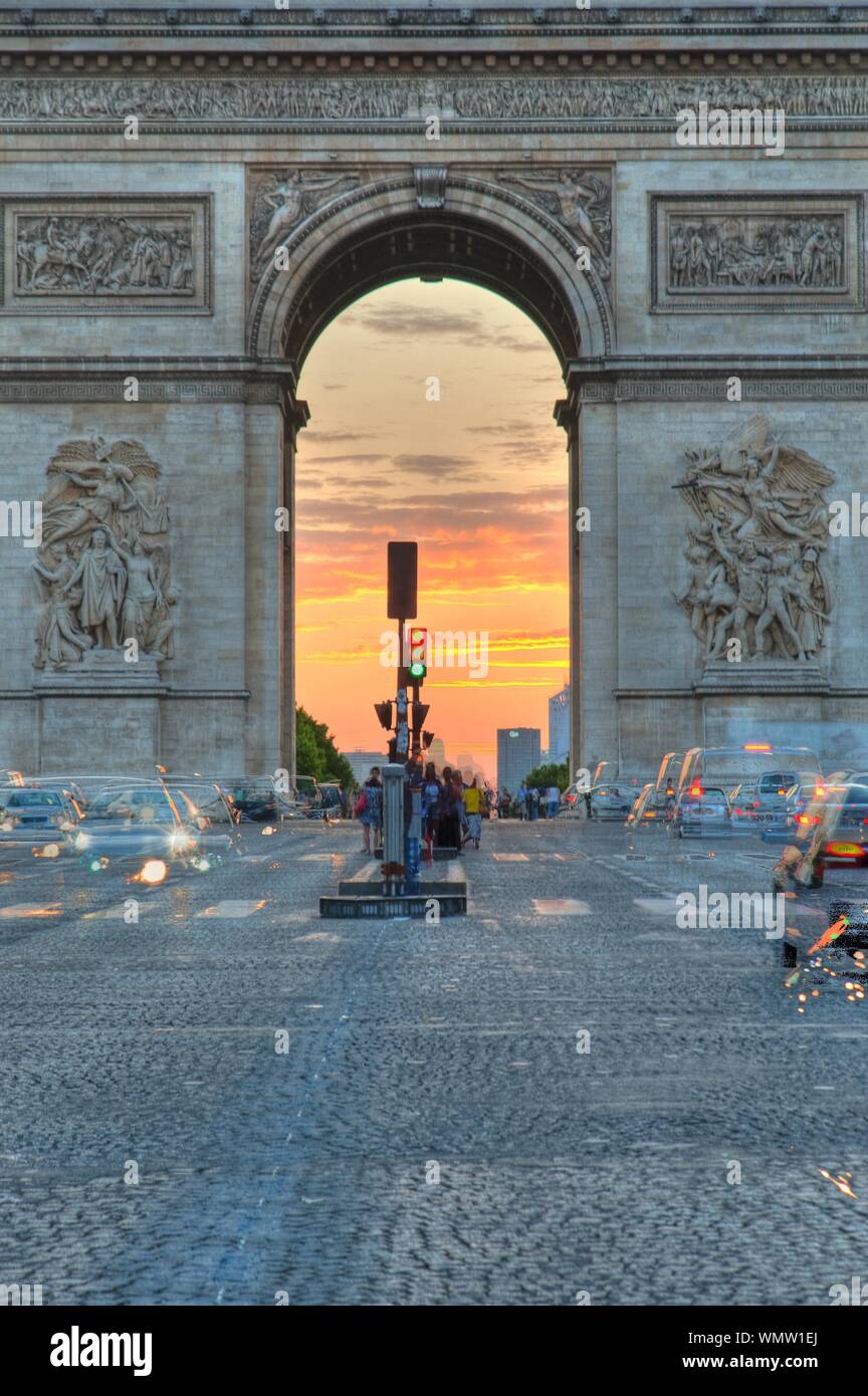 Paris, Triumphbogen, Arc de Triomphe - Paris, Arc de Triomphe Stock ...