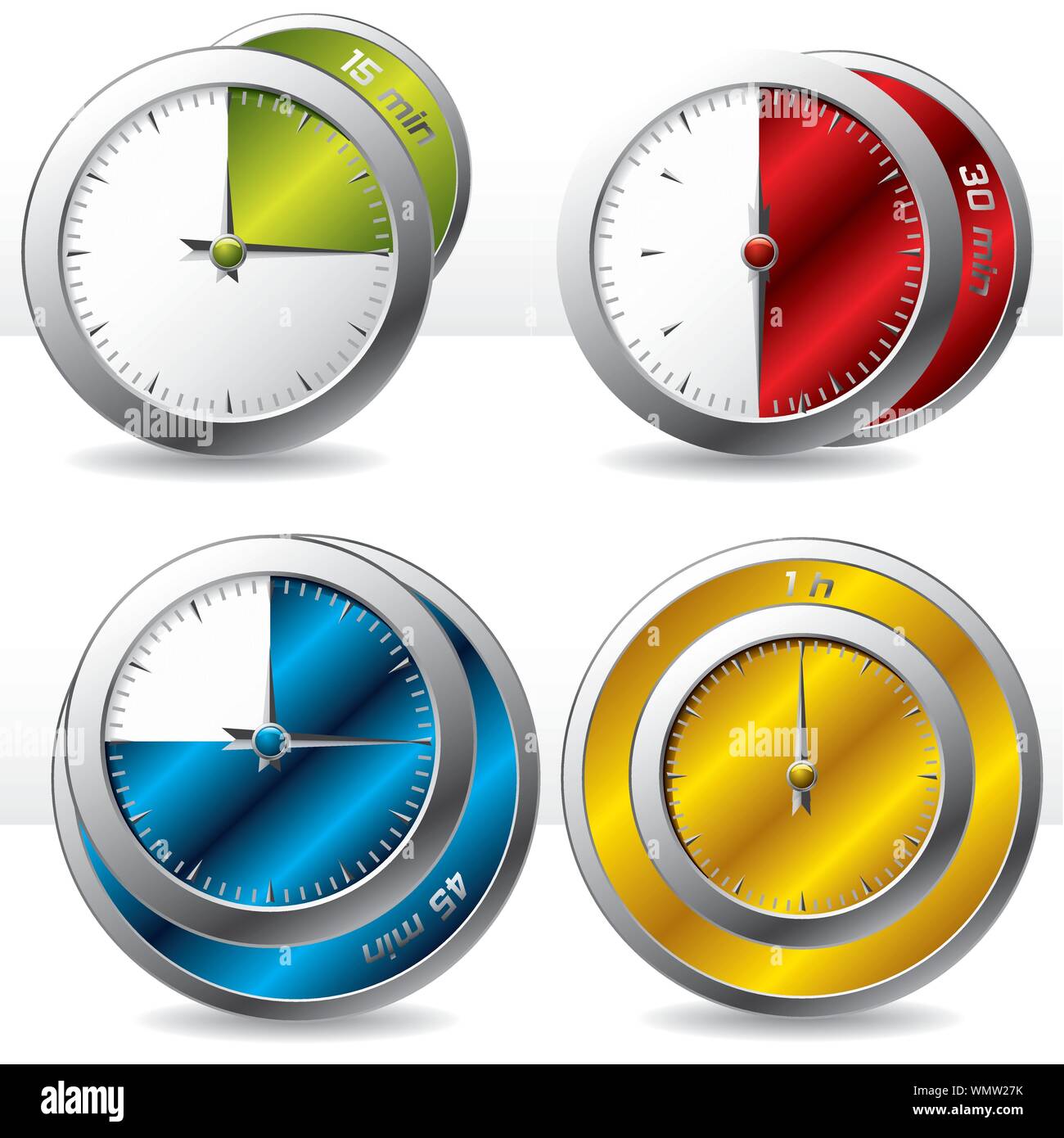 Timers illustration Cut Out Stock Images & Pictures - Alamy