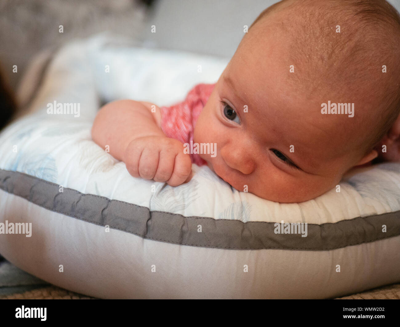 Baby Tummy Time Stock Photo - Alamy