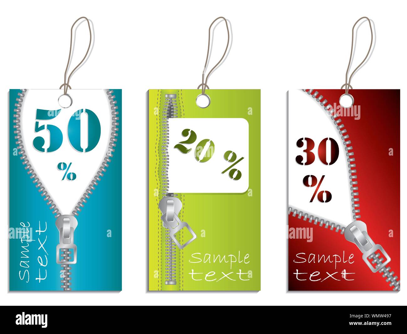 Zippered labels 2 Stock Vector Image & Art - Alamy