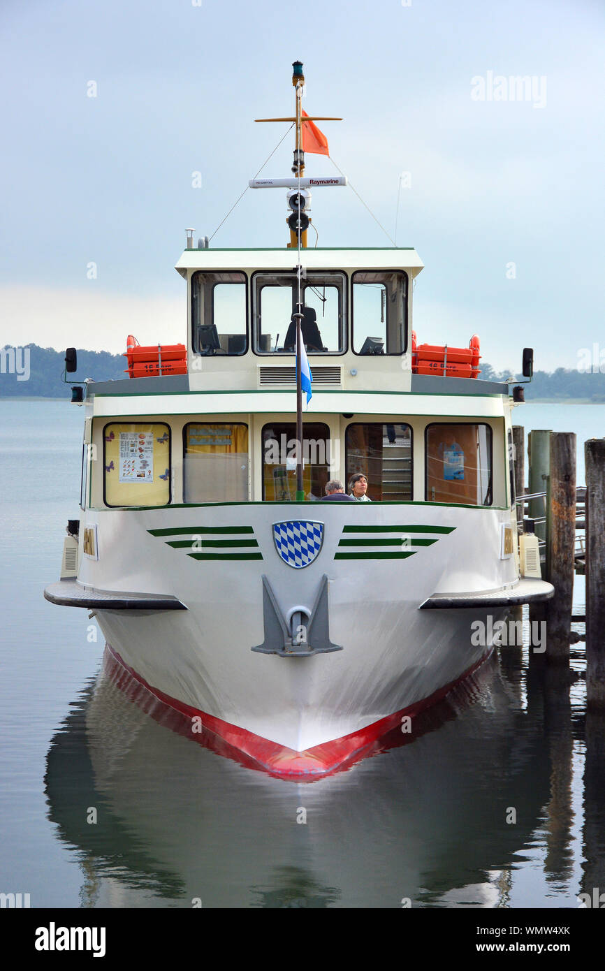ship, Chiemsee lake, Germany, Europe Stock Photo - Alamy