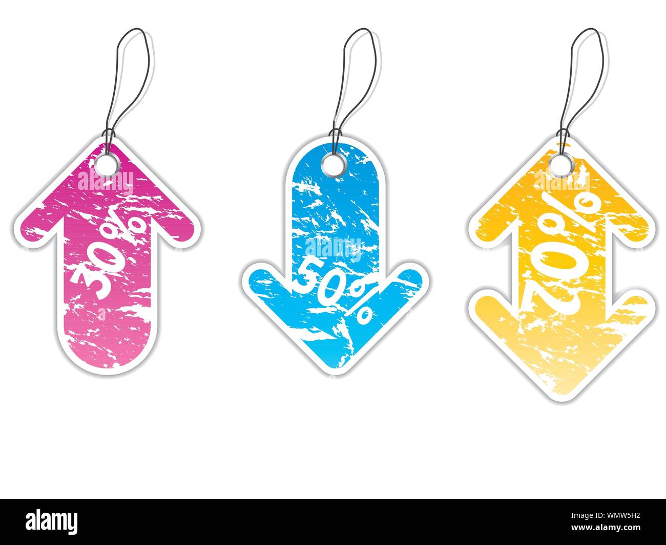 Grunge arrow labels Stock Vector Image & Art - Alamy