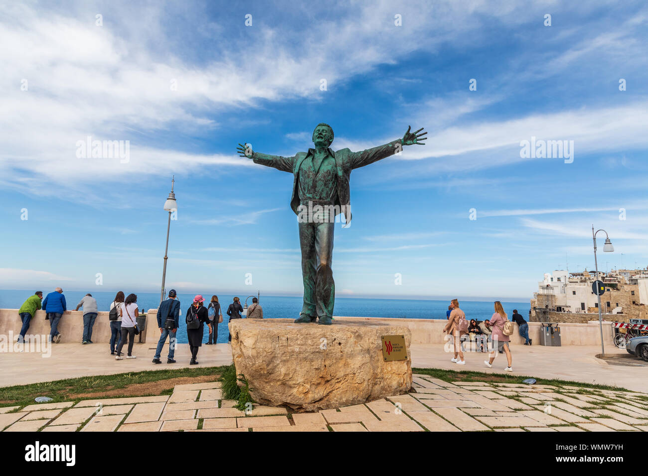 Italy, Apulia, Metropolitan City of Bari, Polignano a Mare. May 23 ...