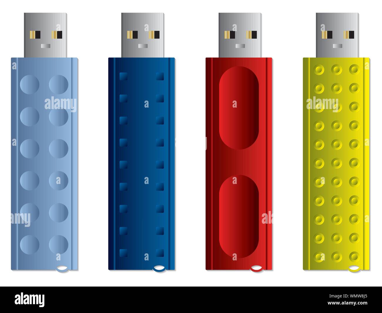 Various USB sticks set 3 Stock Vector Image & Art - Alamy