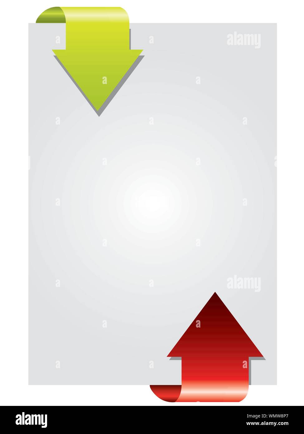 Two way color arrow brochure Stock Vector Image & Art - Alamy