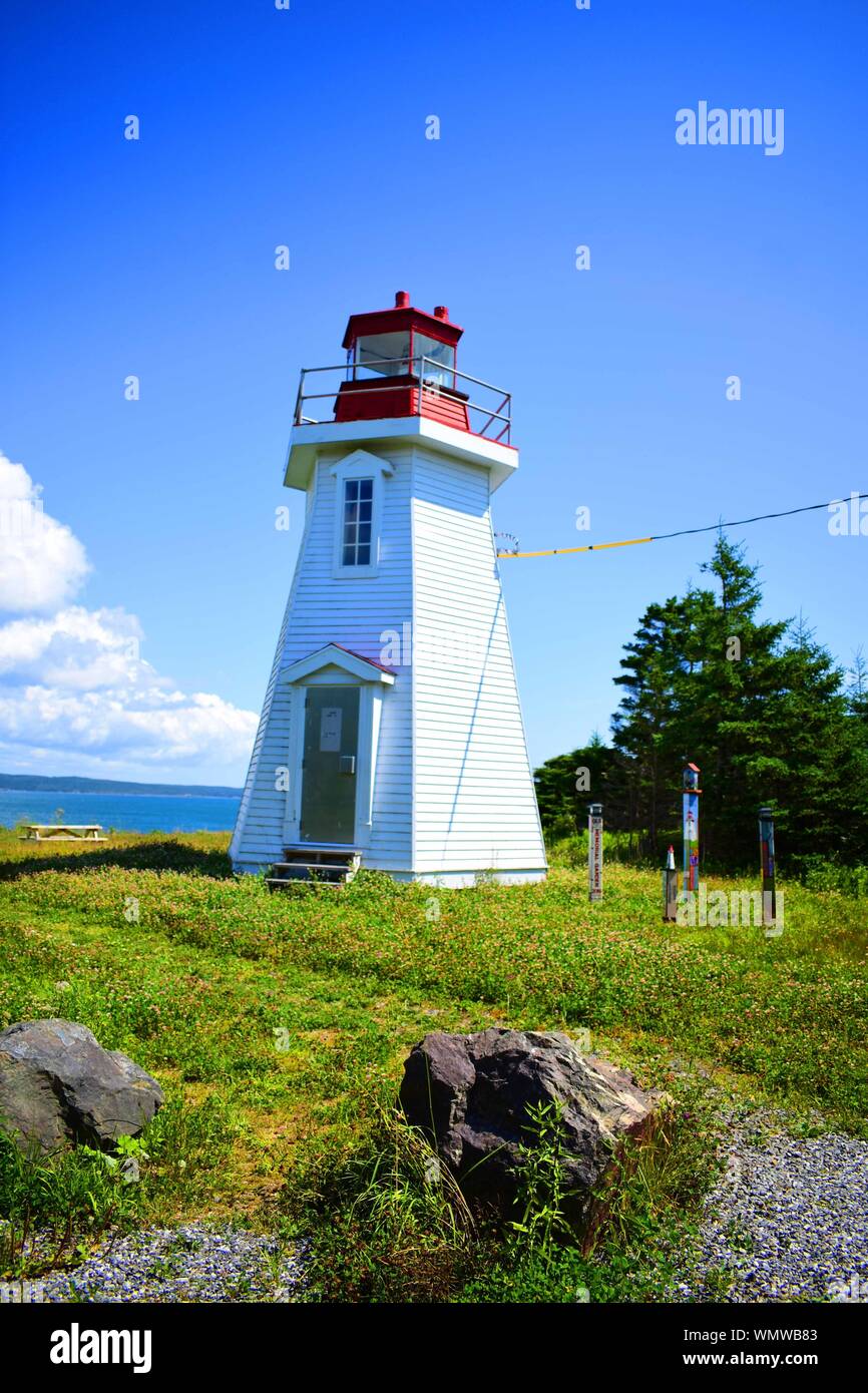 Lighthouse in eastern Canada Stock Photo - Alamy