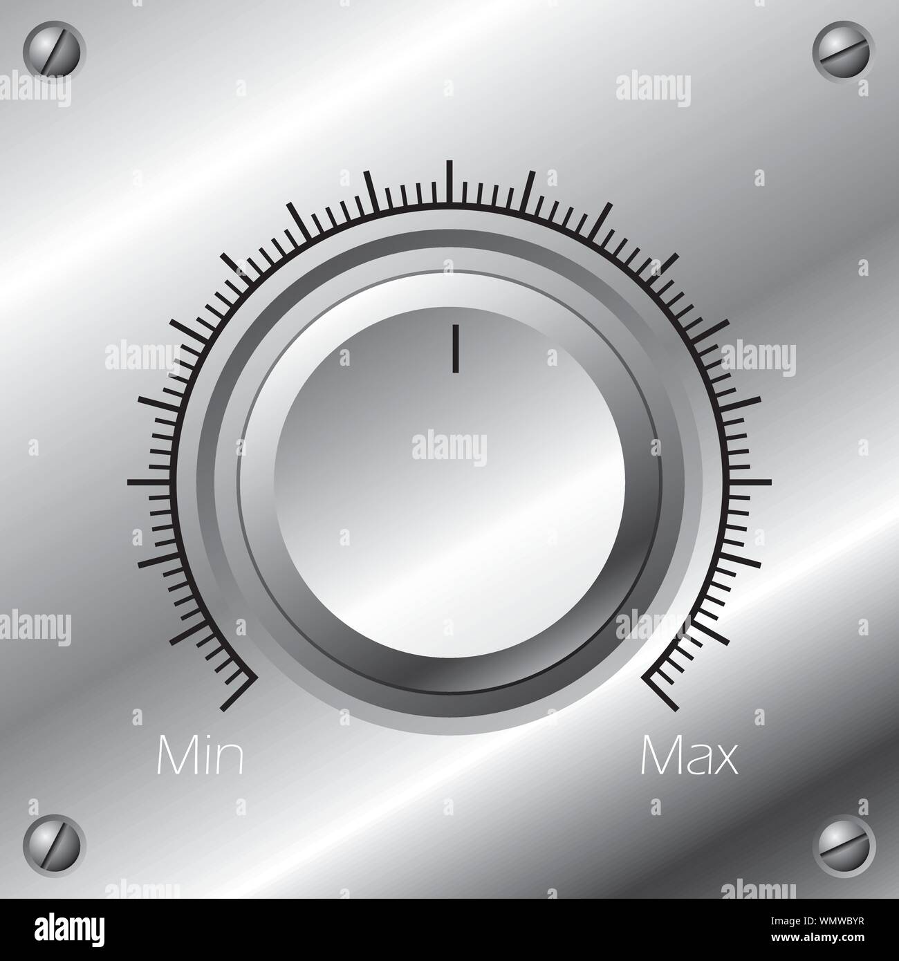 Volume knob with calibration Stock Vector Image & Art - Alamy