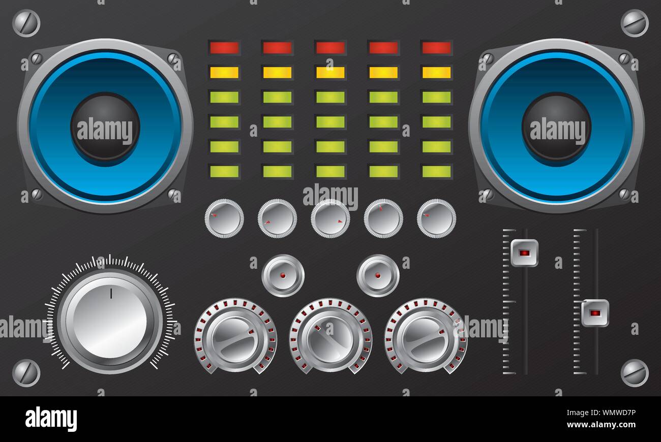 Amplifier controls hi-res stock photography and images - Alamy