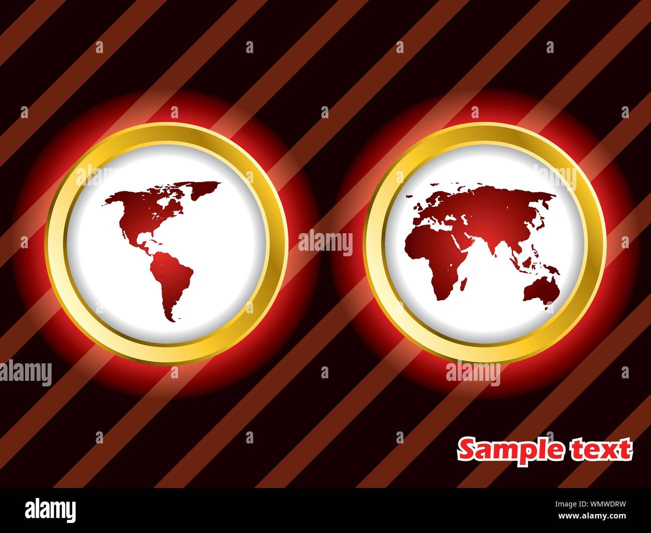 Glowing red world Stock Vector Image & Art - Alamy