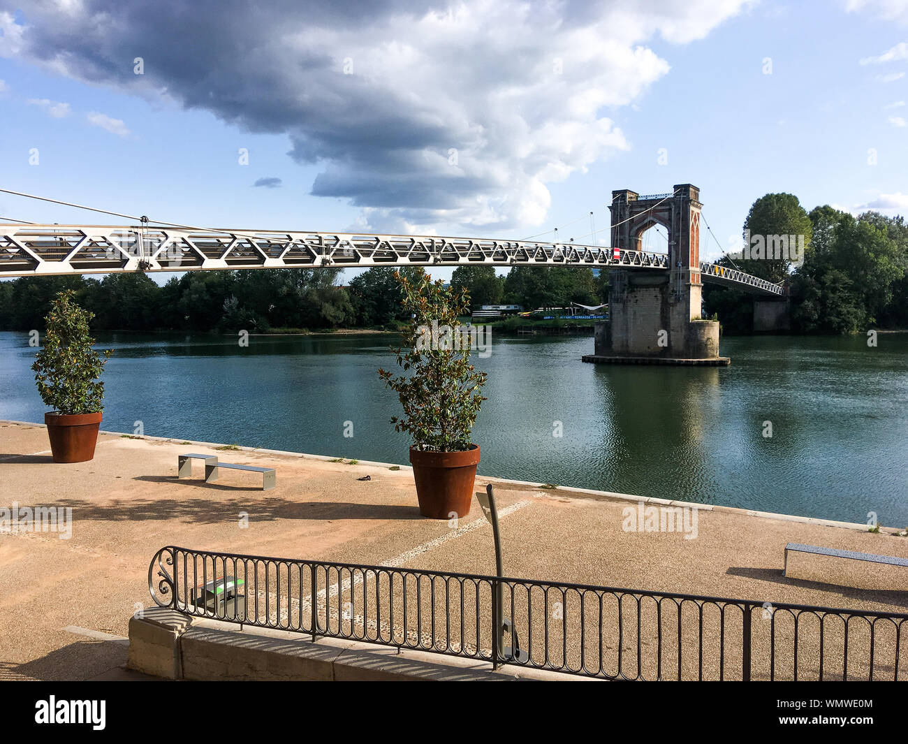 The Passerelle, Trévoux, France Stock Photo - Alamy