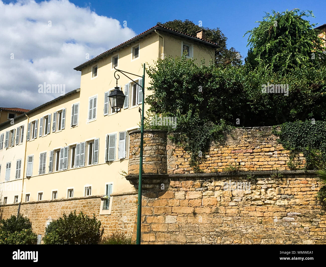 The Ramparts of the medieval city, Trévoux, France Stock Photo - Alamy