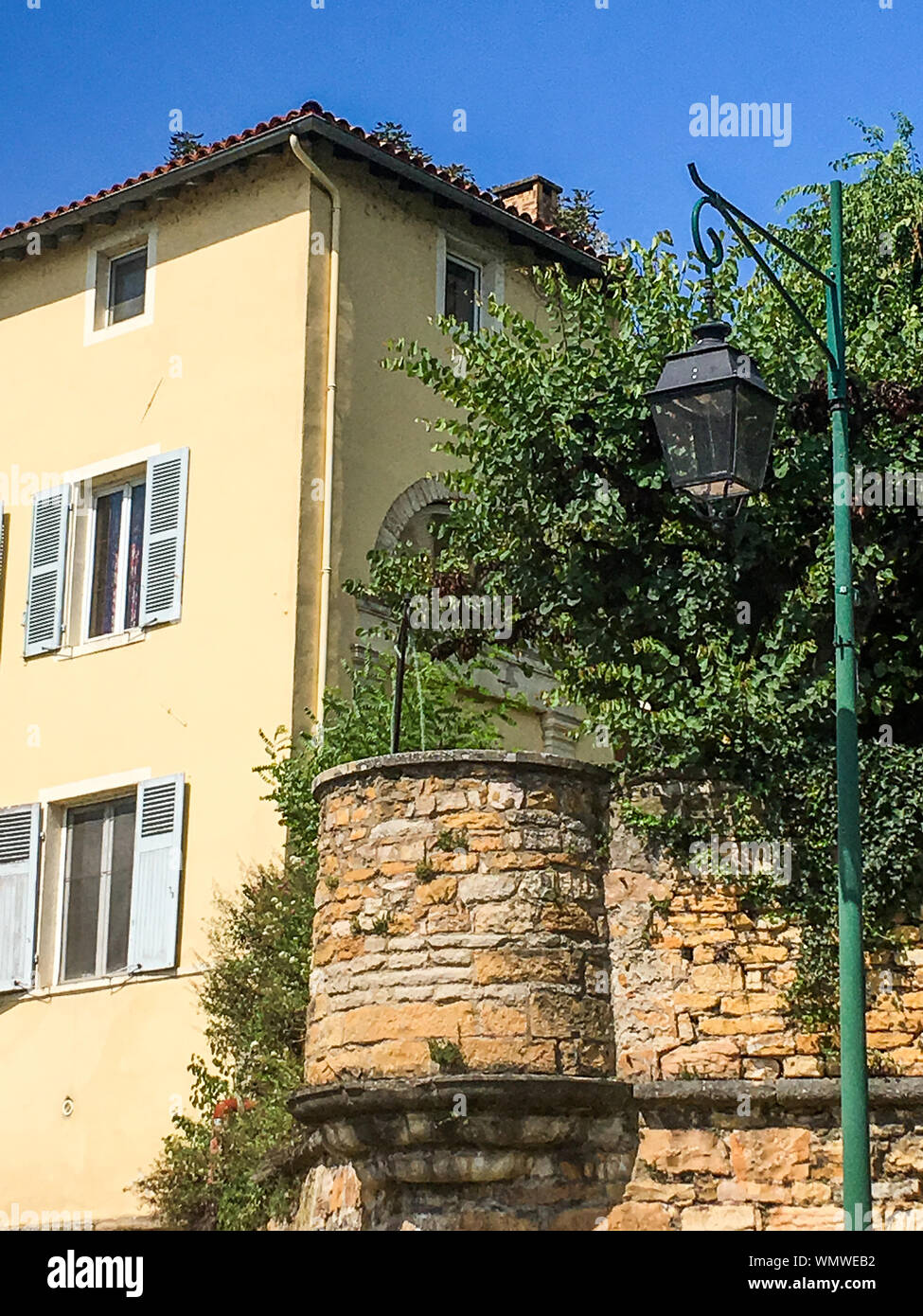The Ramparts of the medieval city, Trévoux, France Stock Photo - Alamy