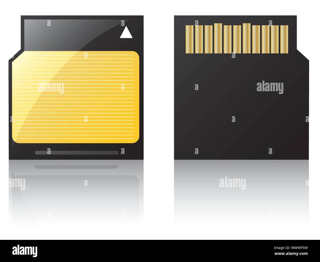 Labeled Mini Sd card Stock Vector Image & Art - Alamy