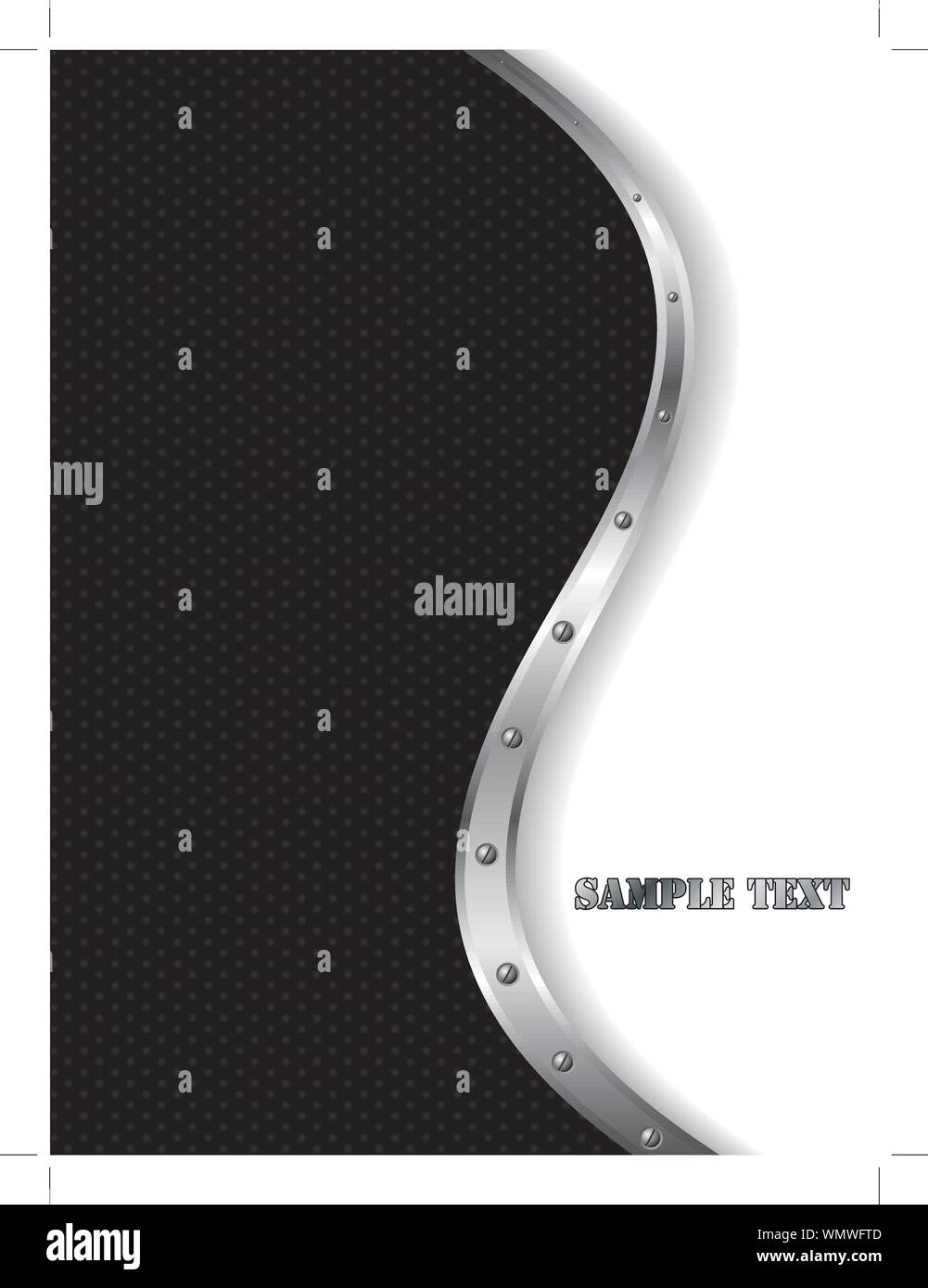 Metallic wave brochure design Stock Vector Image & Art - Alamy