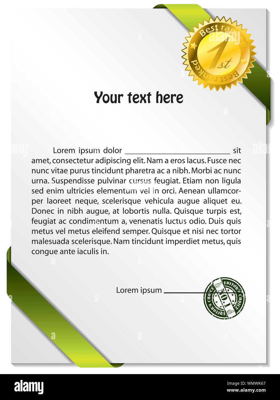 Gold seal stamp hi-res stock photography and images - Alamy