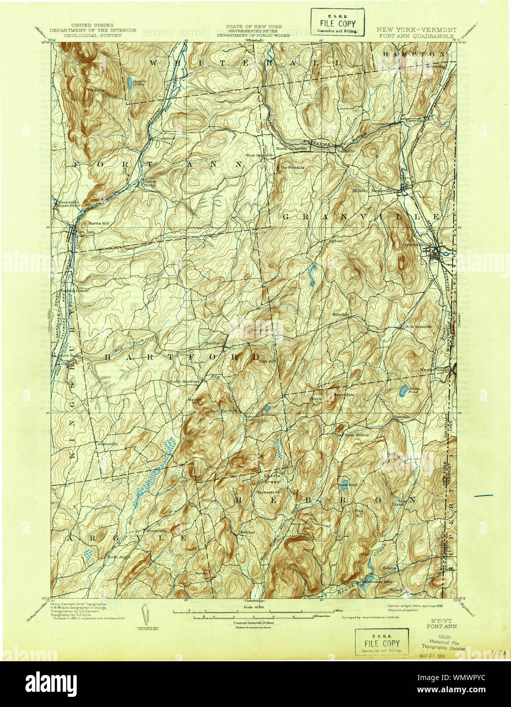 Fort ann map hi-res stock photography and images - Alamy