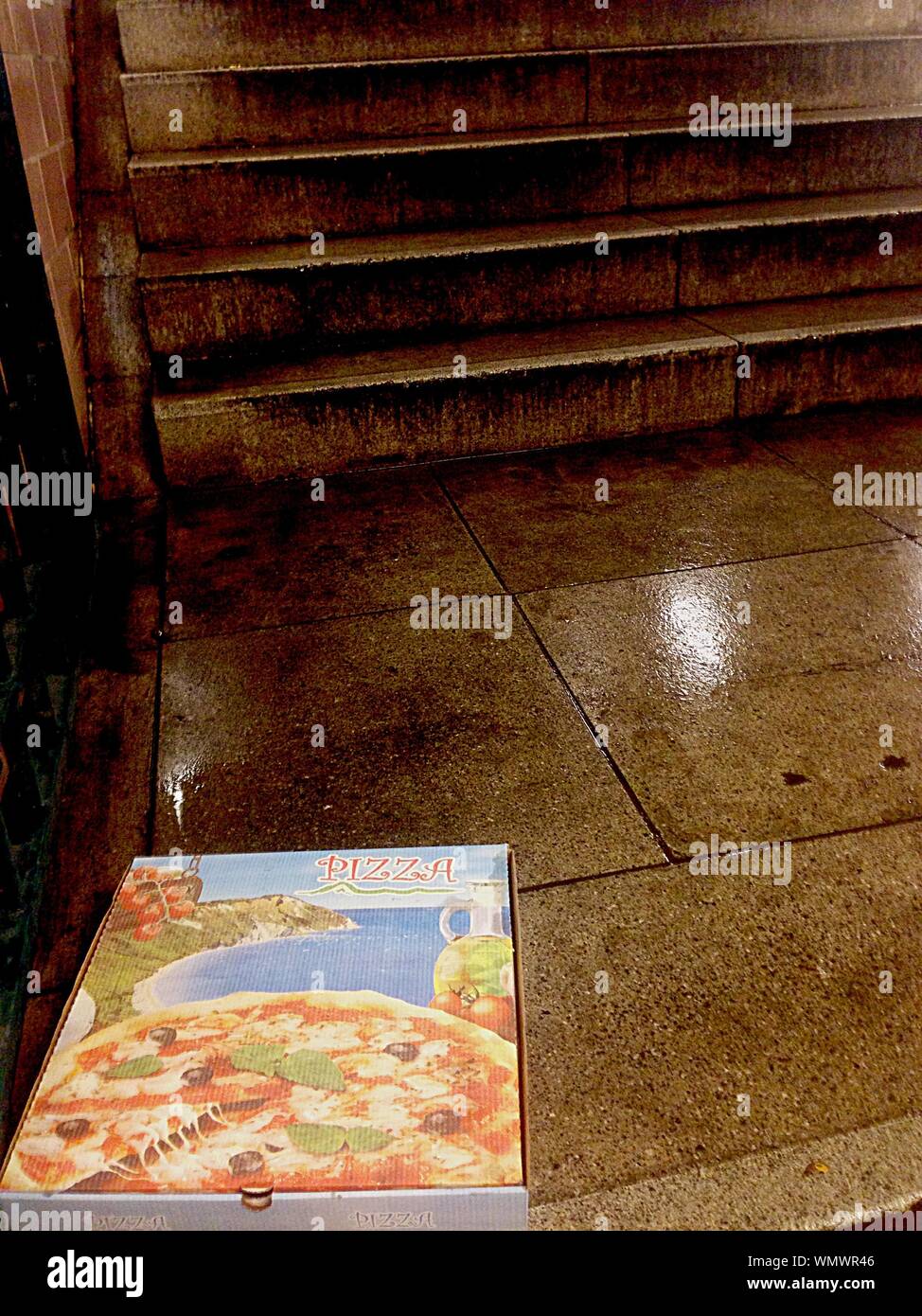 Pizza box on the floor hi-res stock photography and images - Alamy