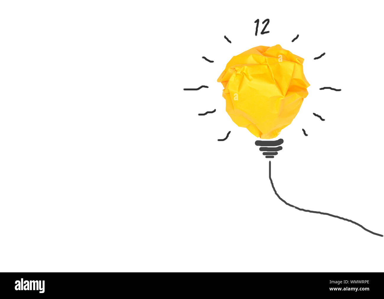 Light bulb paper hi-res stock photography and images - Alamy