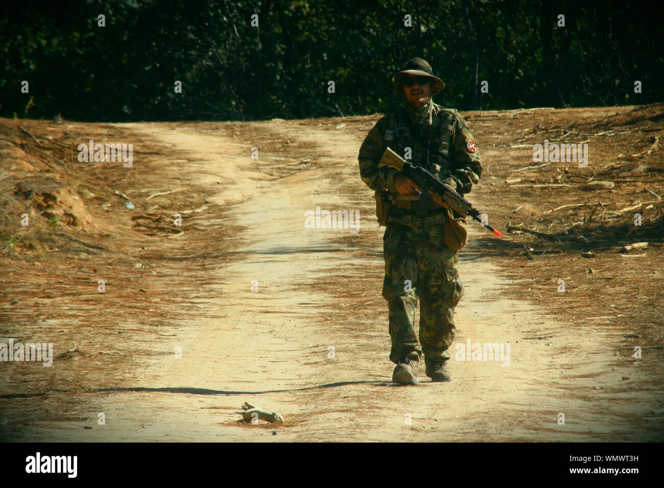 Military Holding Gun Uniform High Resolution Stock Photography and ...
