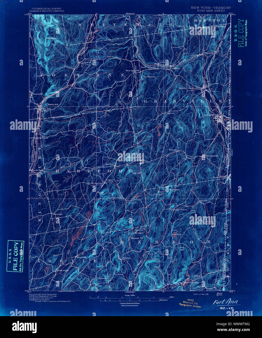 Map of fort ann hi-res stock photography and images - Alamy