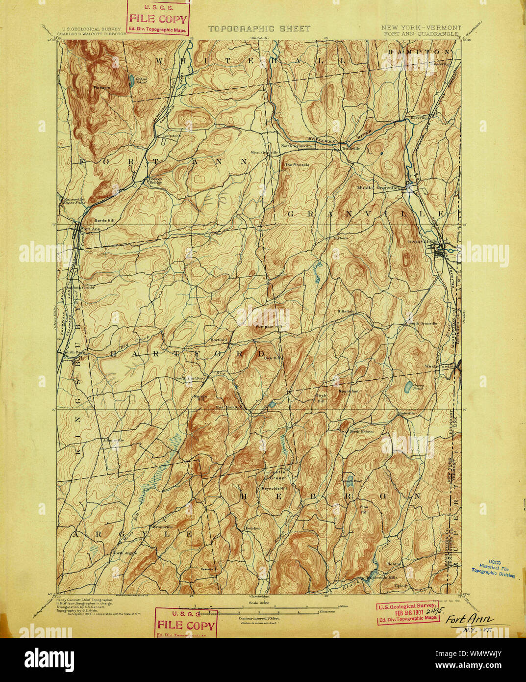 Map of fort ann new york hi-res stock photography and images - Alamy