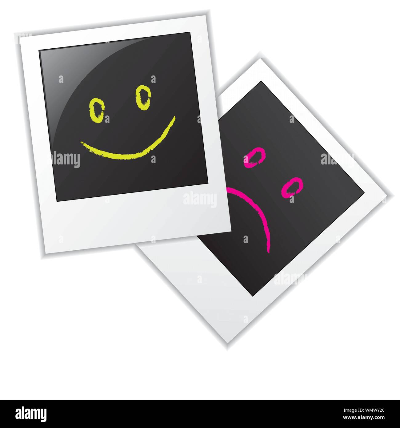 Photo frames with smileys Stock Vector Image & Art - Alamy